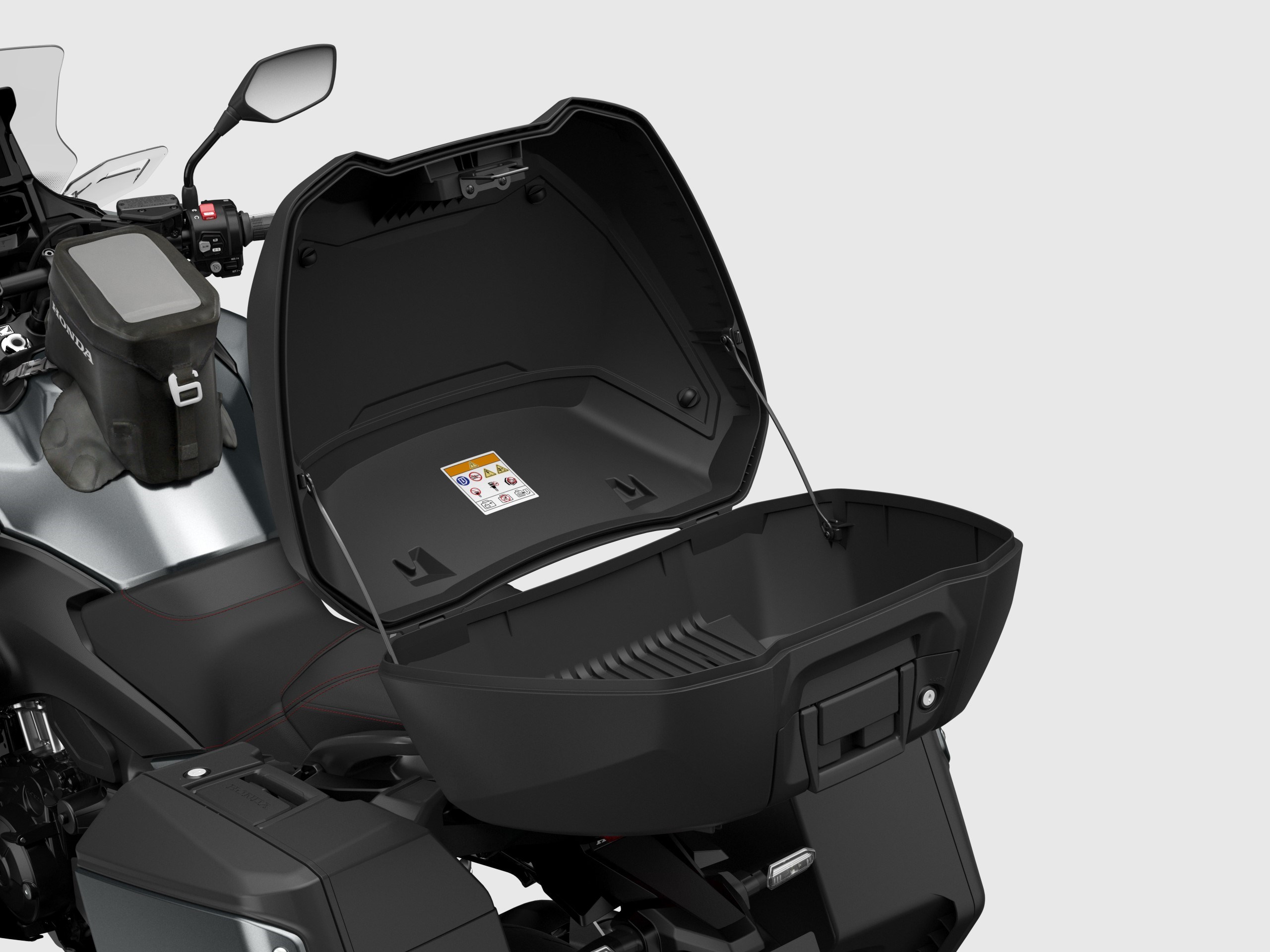 Top Case Kit *NHB01* Graphite Black for Honda NT 1100 (22-) Original ...